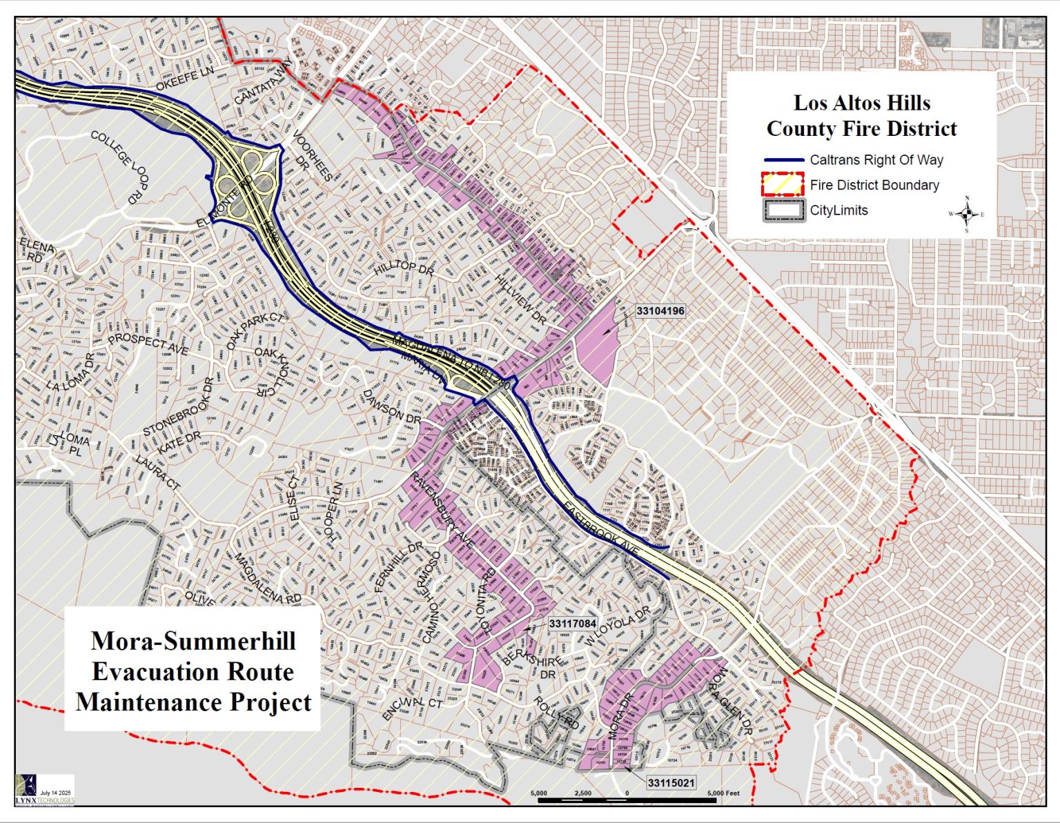 Mora-Summerhill Evacuation Route Maintenance - Los Altos Hills County ...